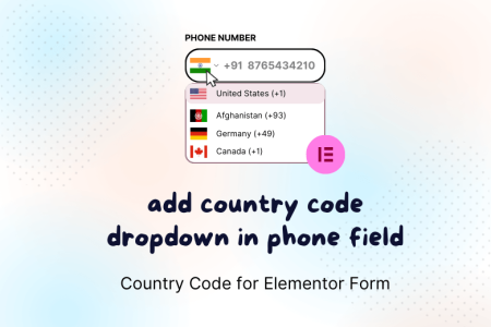 Country Code for Elementor Form - Elementor Form Addon